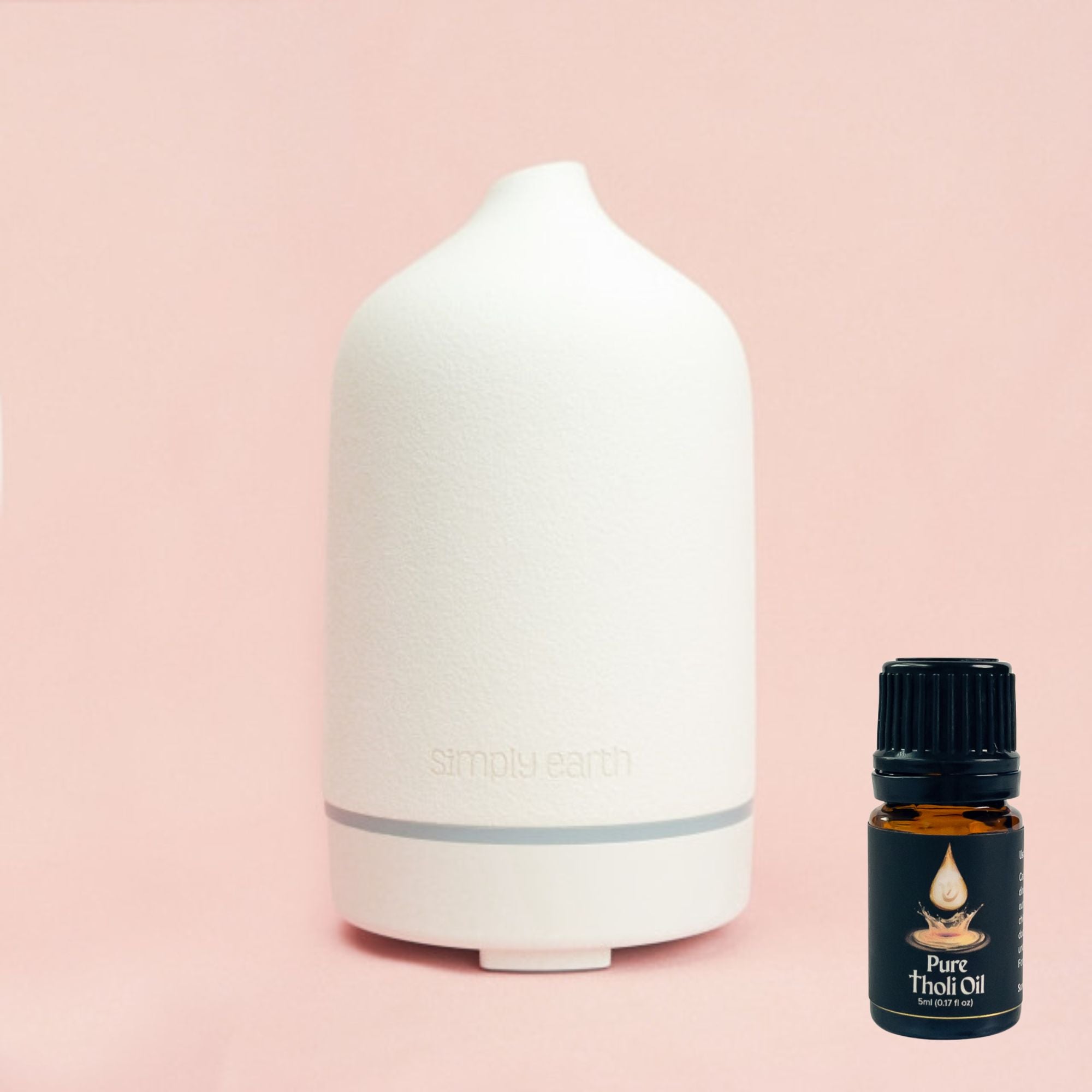 Ultrasonic Diffuser Set (100ml) - Comes with Pure Tholi Oil for Diffus